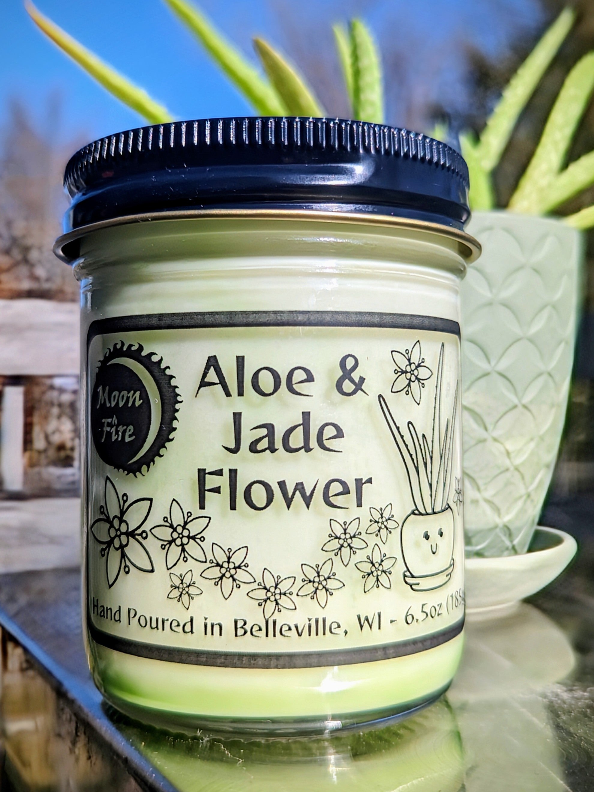 Aloe & Jade Flower – MoonFire Candle Co